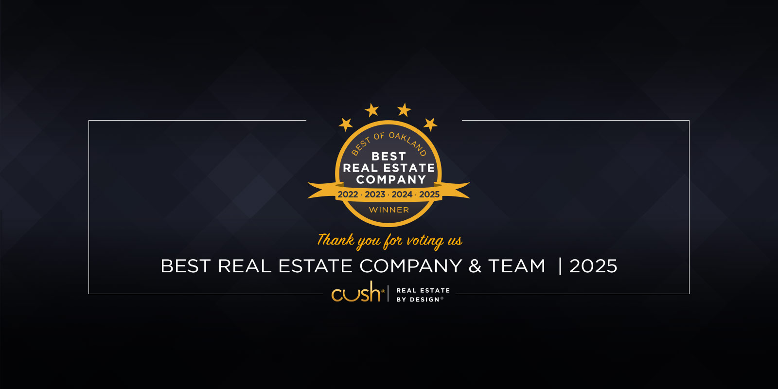 Best Real Estate Company in Oakland | Cush Real Estate Wins 2025 Best ...